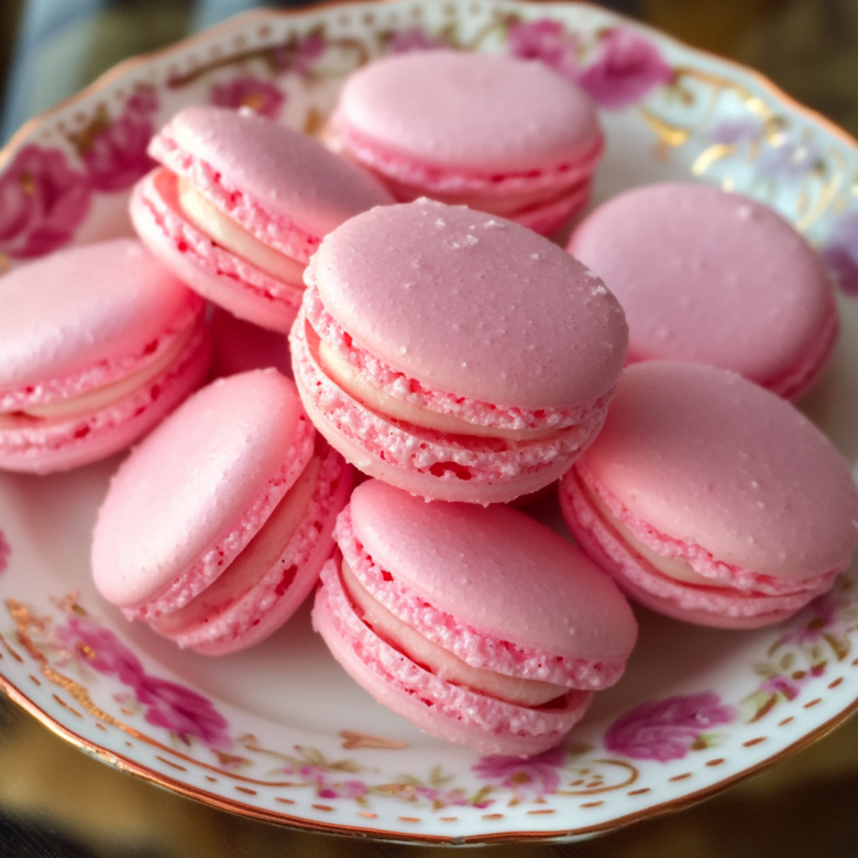 Pink Macarons - skilledcooks