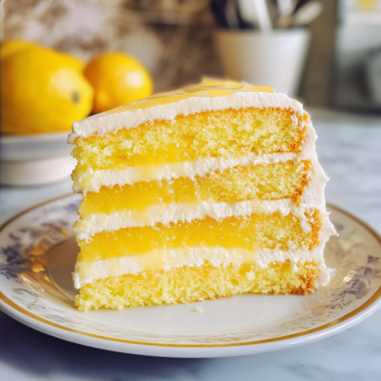 Lemon Curd Cake - skilledcooks