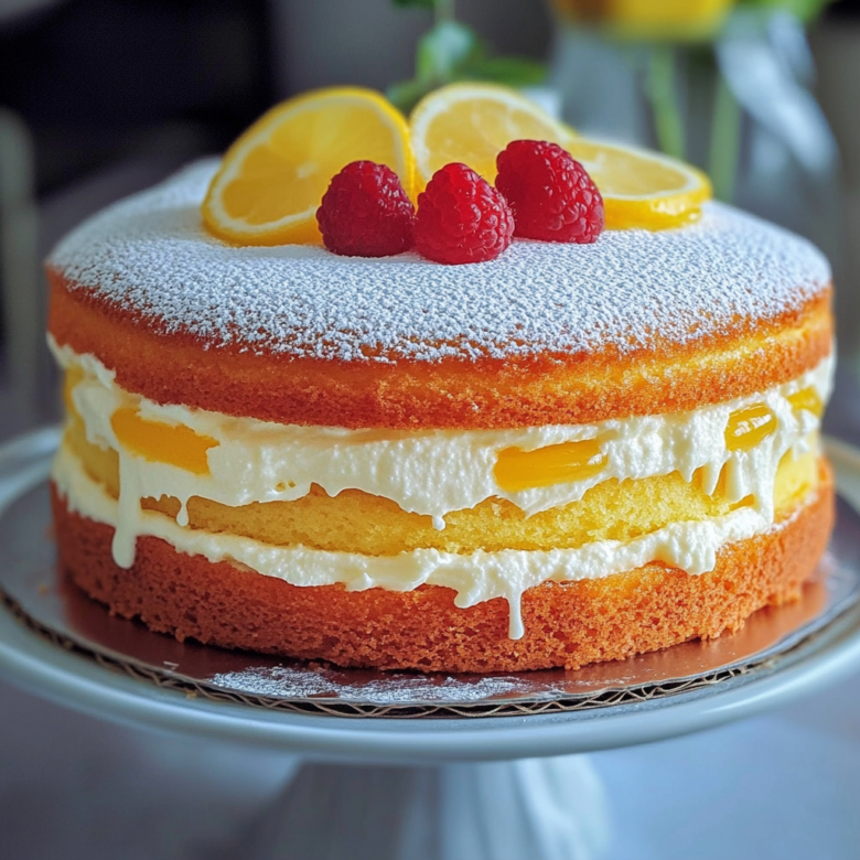 Lemon Sponge Cake - skilledcooks