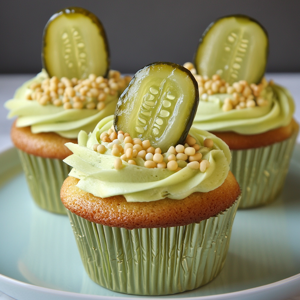 Pickle Cupcakes - skilledcooks