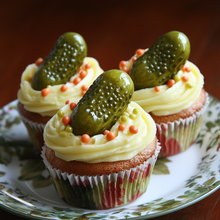 Pickle Cupcakes - skilledcooks