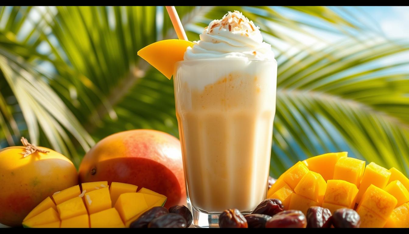 Starbucks Copycat: Sugar-Free Tropical Date & Mango Frappe - skilledcooks