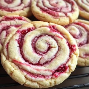 Raspberry Swirl Cookies - skilledcooks