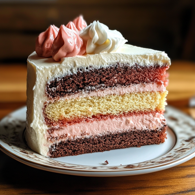 Neapolitan Cake - skilledcooks