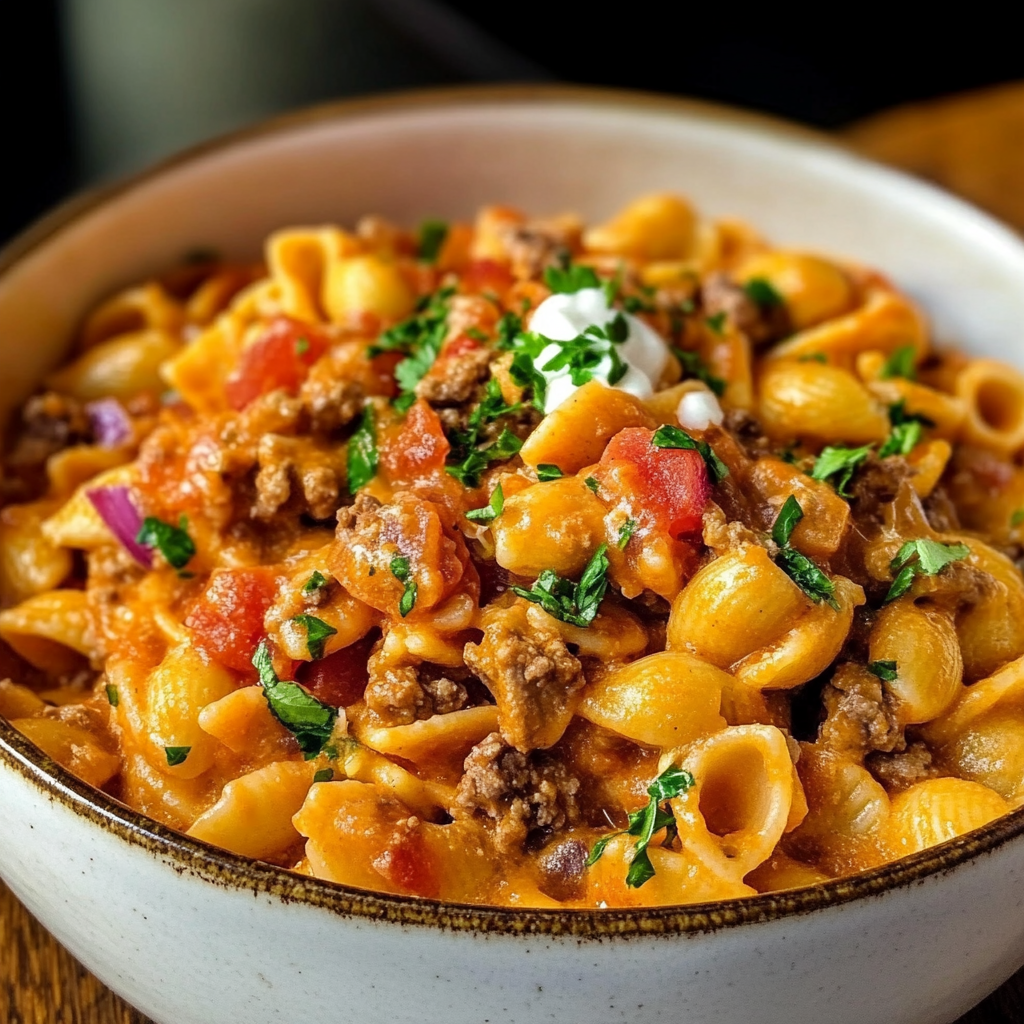 Taco Pasta - skilledcooks