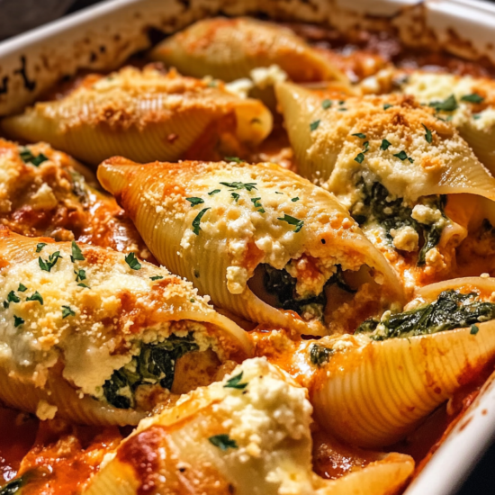 Spinach and Ricotta Stuffed Shells - skilledcooks