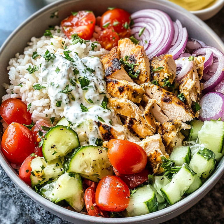 Greek Chicken Gyro Bowl - skilledcooks