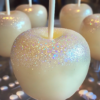 White Sparkle Candy Apples - skilledcooks
