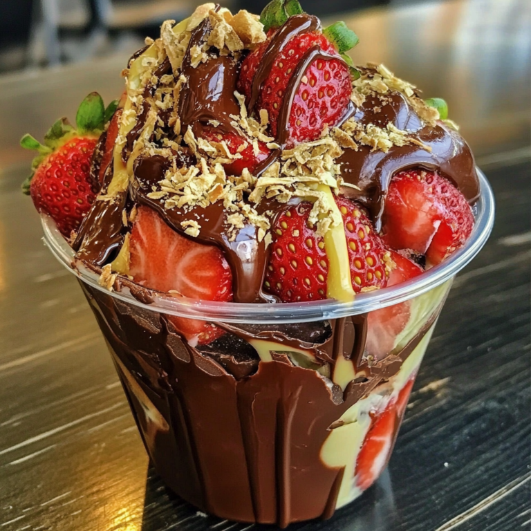 Dubai Chocolate Strawberry Cup - skilledcooks
