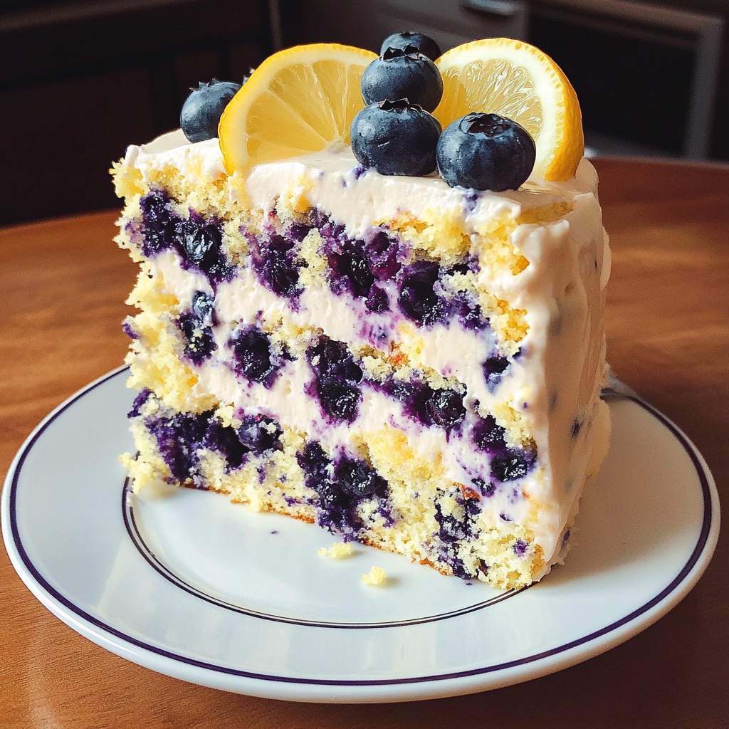 Lemon Blueberry Cake - skilledcooks