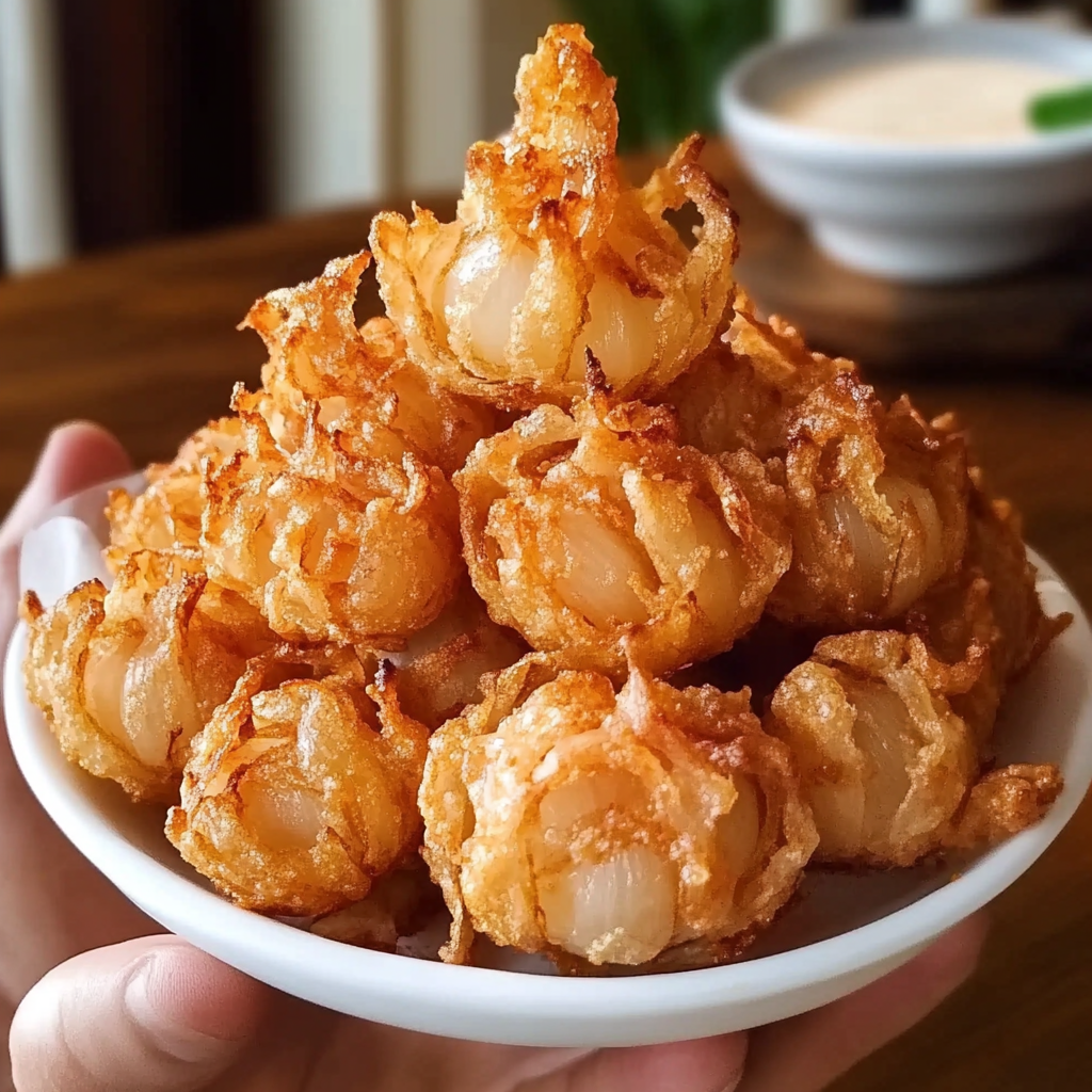 Bite-Sized Blooming Onions - skilledcooks
