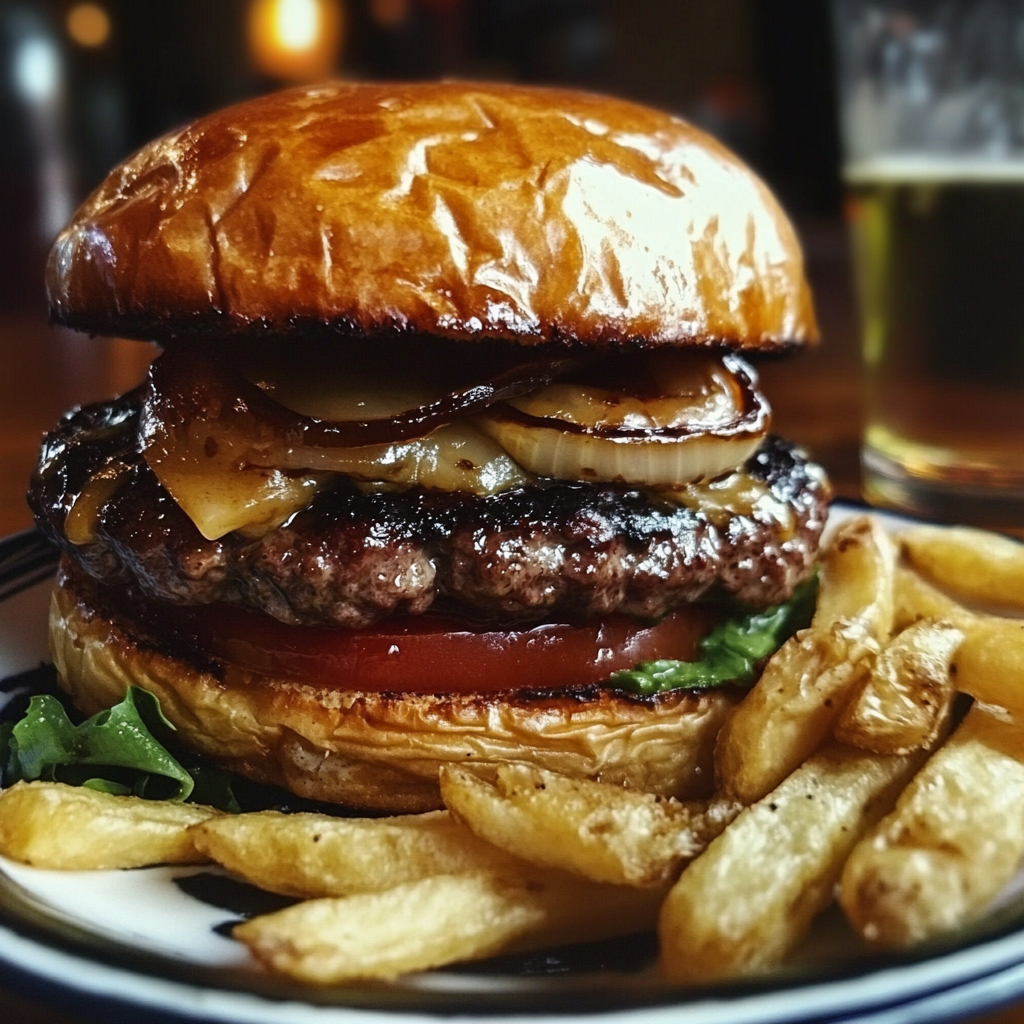 Irish Pub Burger - skilledcooks