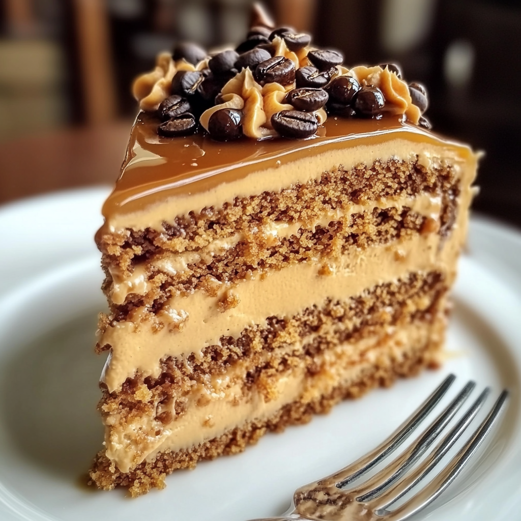 Coffee Caramel Cake - skilledcooks