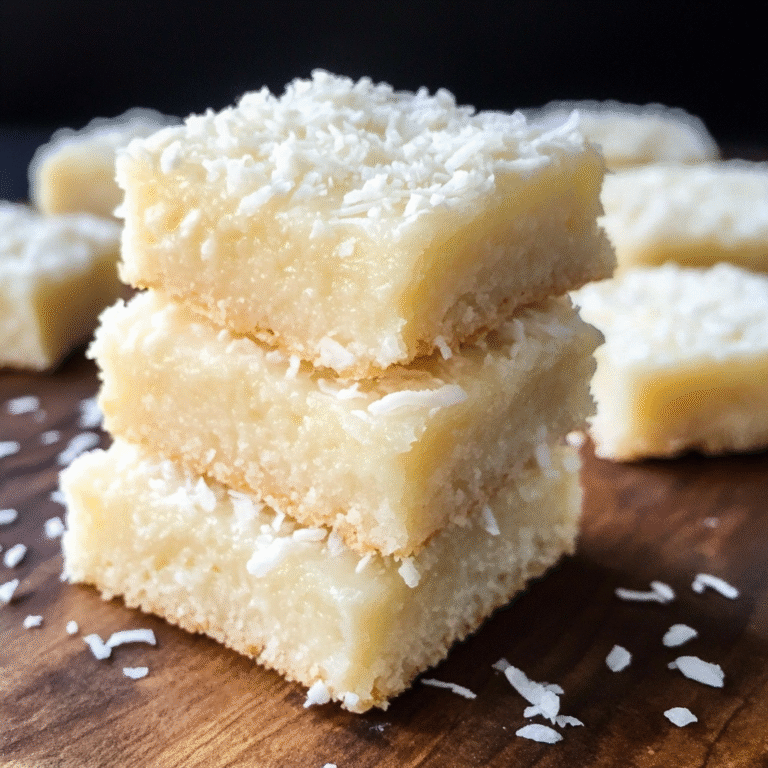3-Ingredient Coconut Bars - skilledcooks