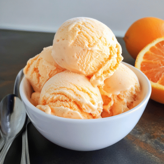 Orange ice cream - skilledcooks