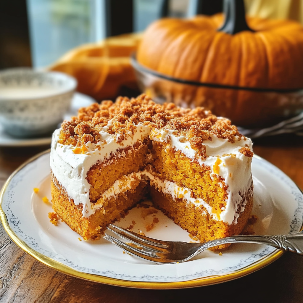 Better Than Anything Pumpkin Cake - skilledcooks