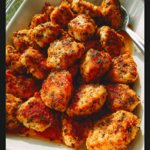 Oven Baked Chicken Bites - skilledcooks